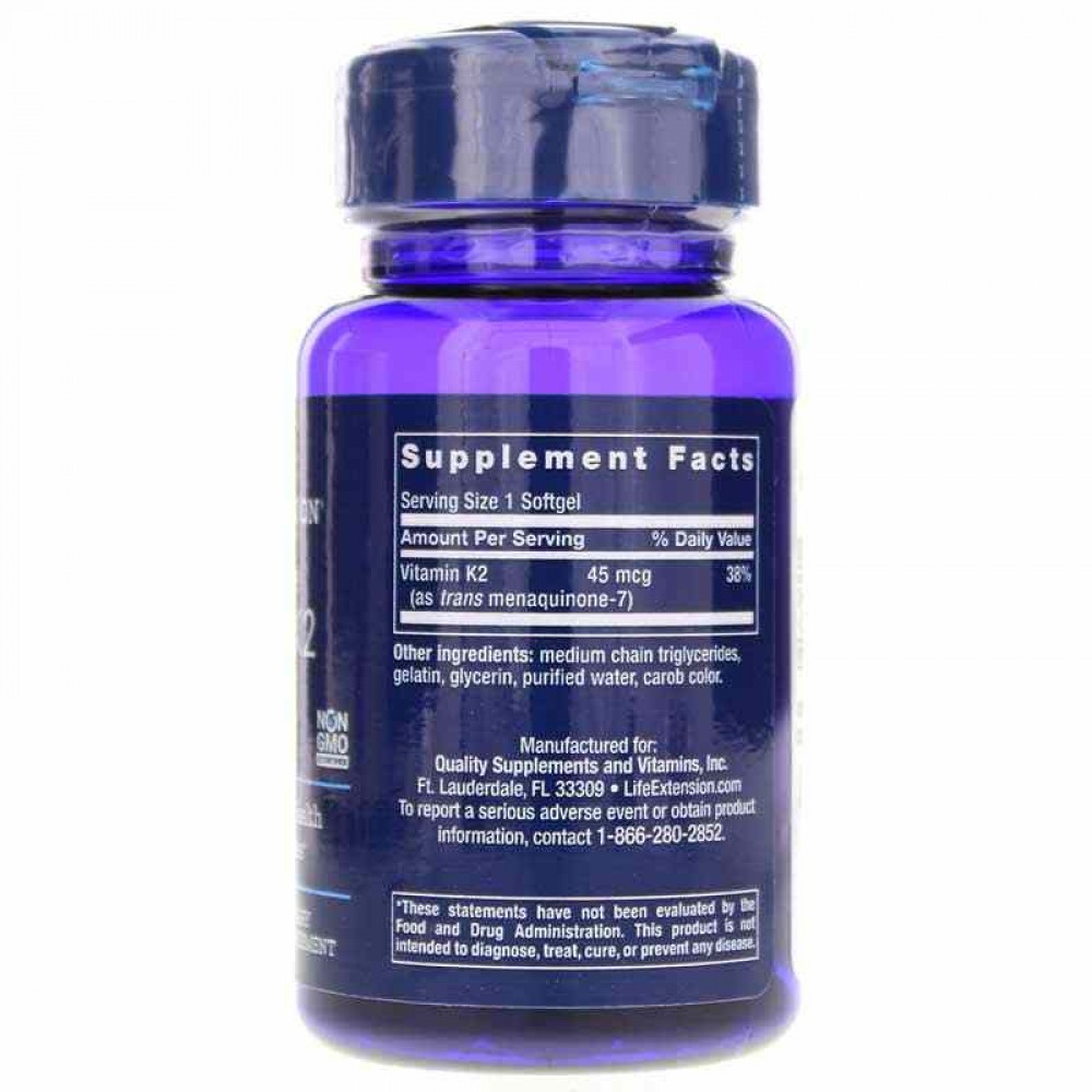 Vitamin K2 (MK-7) Low Dose 45 Mcg